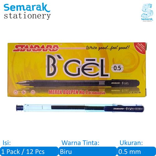 Promo Standard BGel Pulpen Jel H2O Gel 0.5 - Biru [1 Pack / 12 Pcs] - Kab. Bogor - Semarak ...