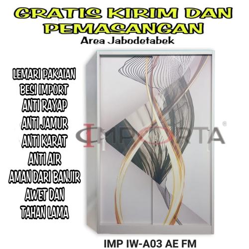 Jual LEMARI PAKAIAN BESI JUMBO PINTU SLIDING IMPORT LEMARI BAJU BESI ...