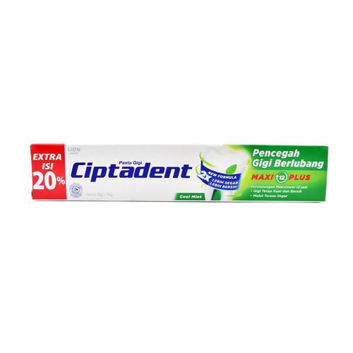 Jual PASTA GIGI ODOL CIPTADENT 75 GR TOOTHBRUSH - MAXI WHITE - Kota ...
