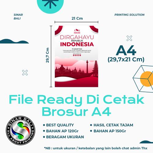 Jual (A4) Cetak Brosur/ Pamflet / Flyer Murah Fullcolour / Brosur Murah ...