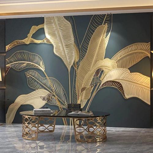 Jual Wallpaper 3D Custom Motif Pemandangan Daun - 2, Wall Banner ...