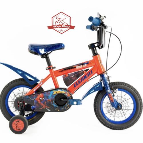 Jual Sepeda Anak Bmx Element Spiderman 12 16 18 inch Cowok Kecil New ...