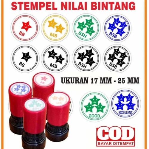 Jual stempel,stempel nilai bintang anak TK/PAUD - Kab. Bogor - kreatif ...