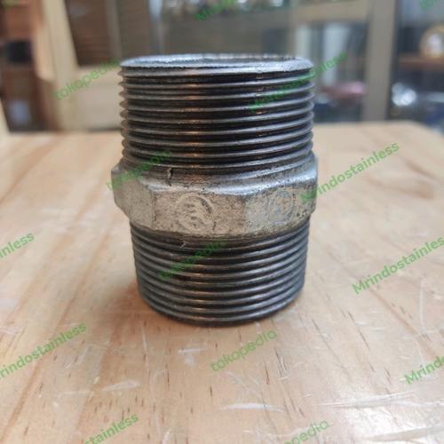 Jual Double Nepel besi Galvanis 2"Inch / Double Naple galvanis ...