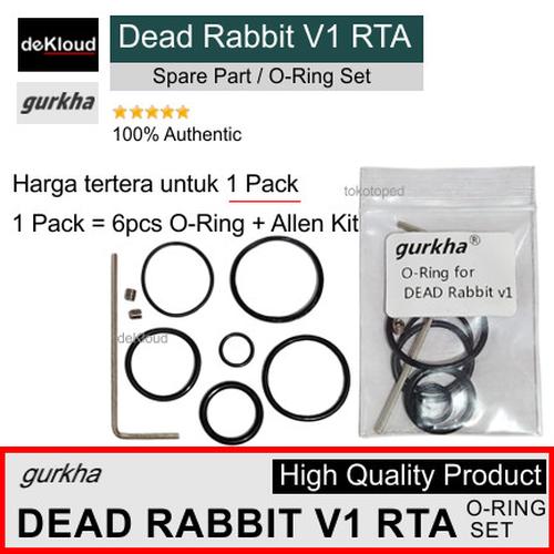 Promo O-Ring Set for Dead Rabbit V1 RTA | karet seal sil oring baut ...