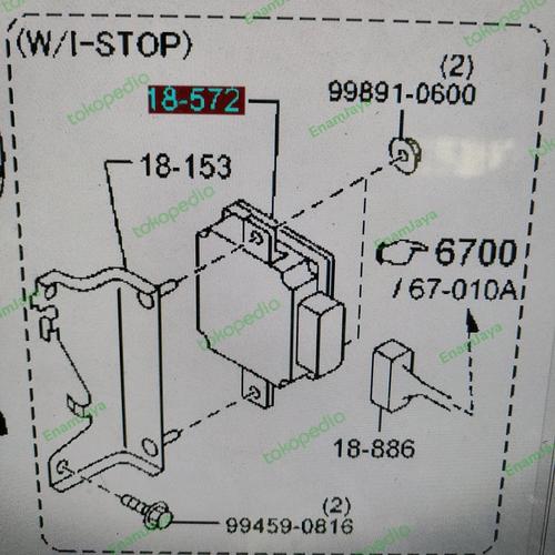 Jual Mazda Genuine Parts Converter DC / DC Mazda CX5 KE / KF 18572 ...