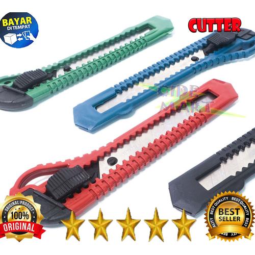 Jual Pisau Cutter Piso Cutter cuter kater Besar Pemotong Kertas Dus ATK ...
