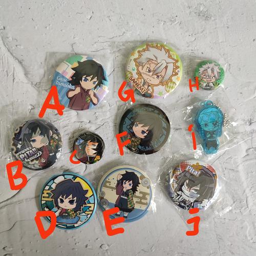 Jual official merch kimetsu no yaiba pin hashira giyu tomioka obanai ...