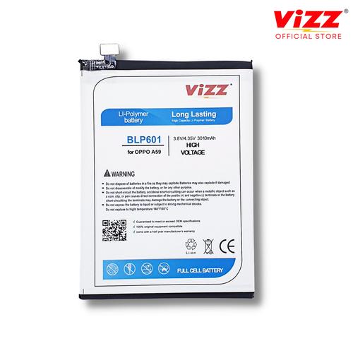Jual Vizz Baterai Double Power OPPO BLP601/A59/F1S Original - Jakarta ...