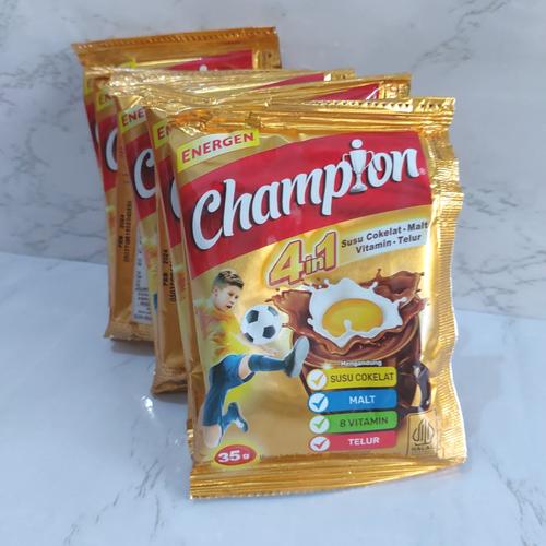 Jual ENERGEN CHAMPION 4in1 Susu coklat, Malt, Vitamin, Telur 10 sachet ...