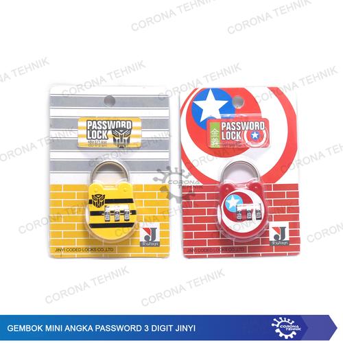 Jual Gembok Mini Angka Password 3 Digit Jinyi - Kuning - Jakarta Barat ...