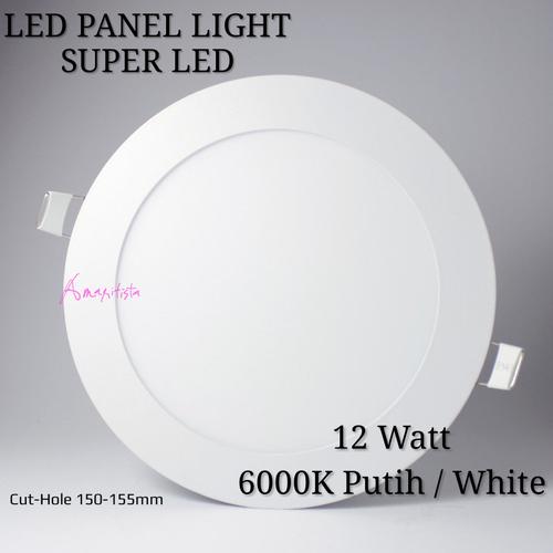 Jual Downlight LED Panel 12W 6000K Putih White SUPERLED 220V Cutout ...