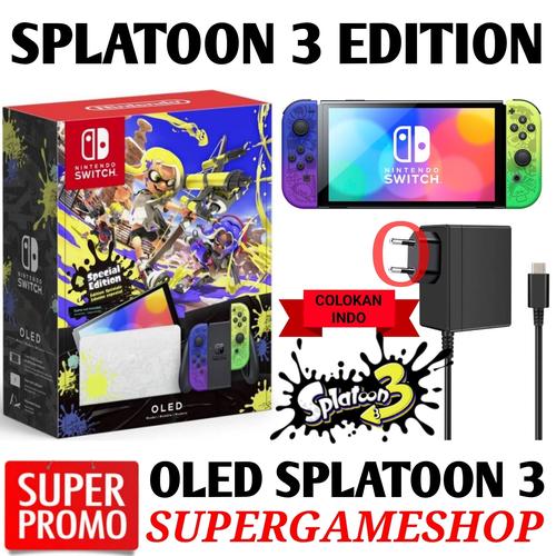 Promo Nintendo Switch Oled Splatoon Edition Oled Console Splatoon 3 ...