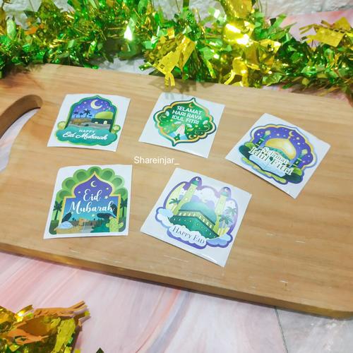 Jual Sticker Lebaran Idul Fitri Stiker Hiasan Box Dus Hampers Parcel ...