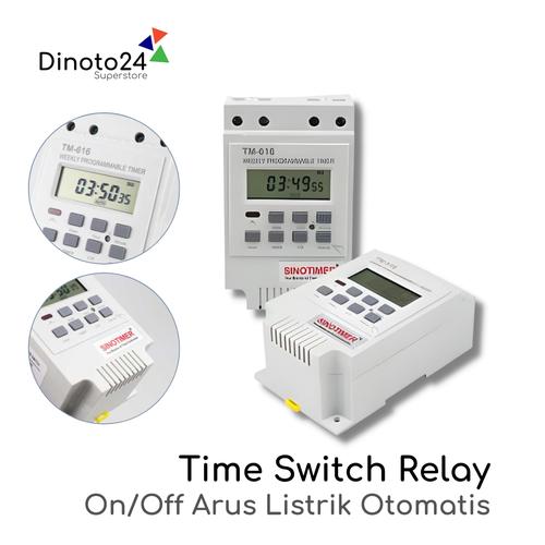 Jual Relay Waktu Otomatis Digital Timer Switch 220V 30A Sinotimer ...