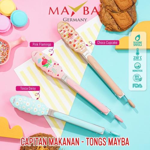 Jual MAYBA Capitan Gorengan Karakter flamingo/daisy/choco Tong silicon ...