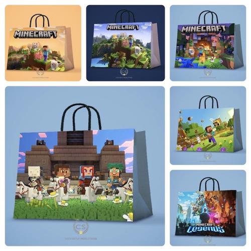 Jual Paperbag Custom Minecraft Goodie Bag Tas Kado Tas Kertas Hampers ...