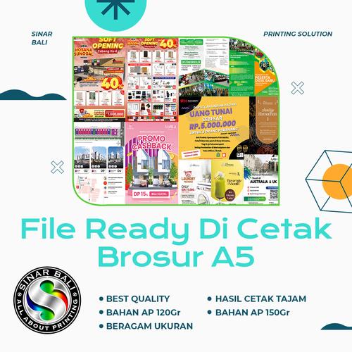 Jual (A5) Cetak Brosur/ Pamflet / Flyer Murah Fullcolour / Brosur Murah ...