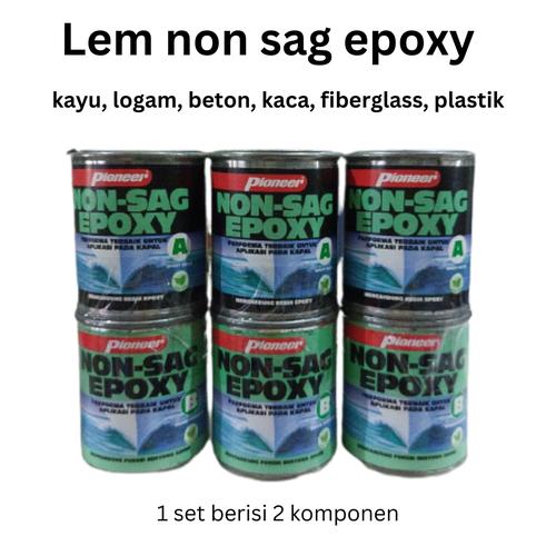 Jual lem non sag epoxy pioneer lem kayu logam beton kaca fiberglass ...