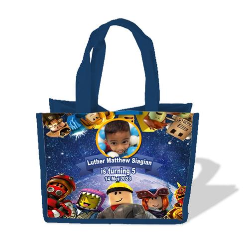 Jual Tas Ulang Tahun Anak Roblox Goodie Bag Kartun Roblox Custom Desain ...