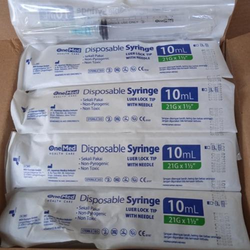 Jual Spuit 10cc Disposable Syringe 10ml OneMed - ONEMED - Jakarta Timur ...