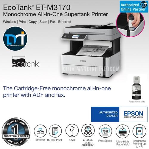 Promo Epson M3170 Ecotank Monochrome - All in one Ink Tank Printer ...