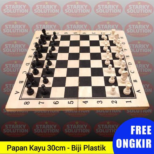 Jual Papan Catur Kayu 30 cm Biji Plastik 30cm - Jakarta Barat - Starky ...