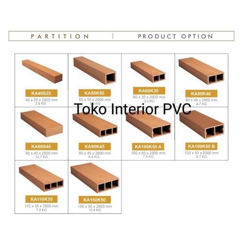 Jual KISI KISI WPC KAYU MINIMALIS FACADE BANYAK PILIHAN - KA40S25 ...
