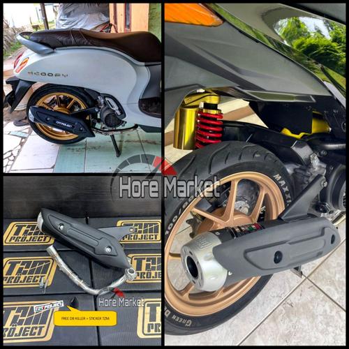 Jual KNALPOT TZM PROJECT BEAT NEW DELUXE GENIO SCOOPY PRESTIGE 2021 ...