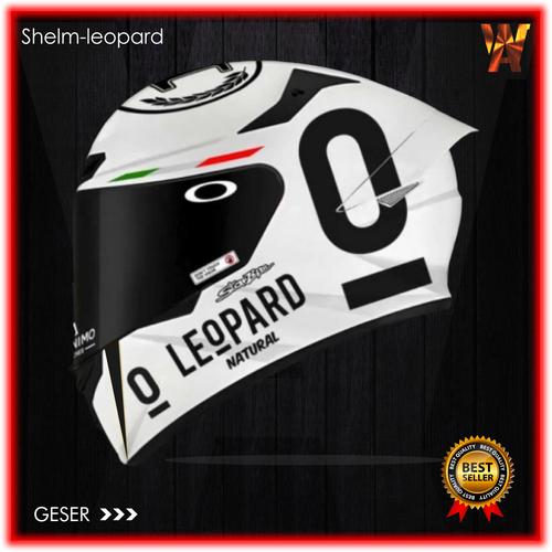 Jual Sticker Helm Model Leopard Untuk Helmet Full Face atau Half Face ...