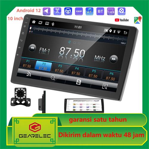 Jual Head Unit Android 12 10 inch Double DIN universal GPS Bluetooth Wifi - (2+32G) - Kota ...