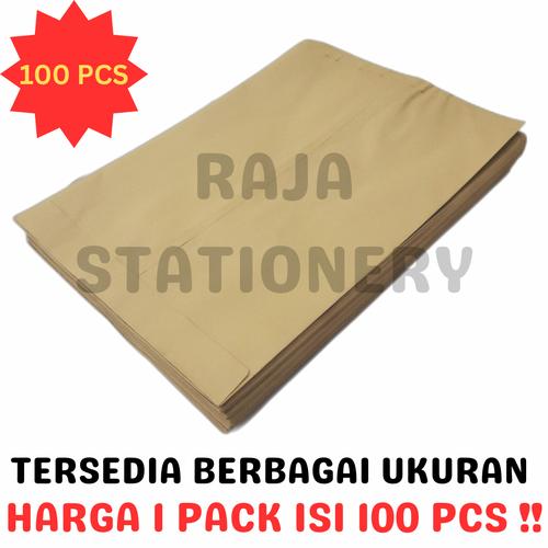Jual Amplop Coklat A4 F4 1/2 Folio Kabinet Brown Envelope PACK 100PCS - 1/2 Folio, NON-SEAL ...