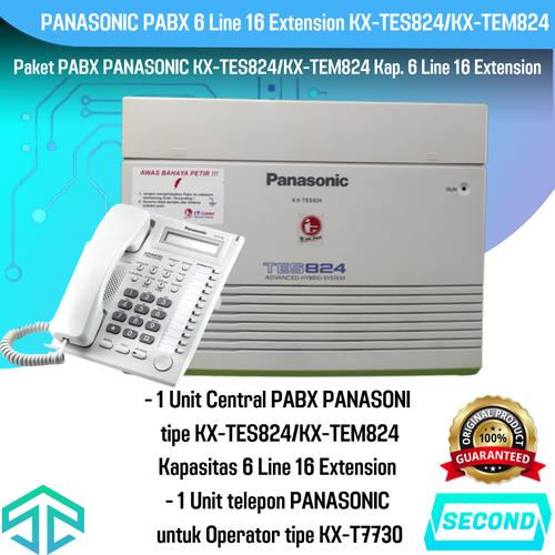 Jual PANASONIC PABX 6 Line 16 Extension KX-TES824/KX-TEM824 - Secondary ...