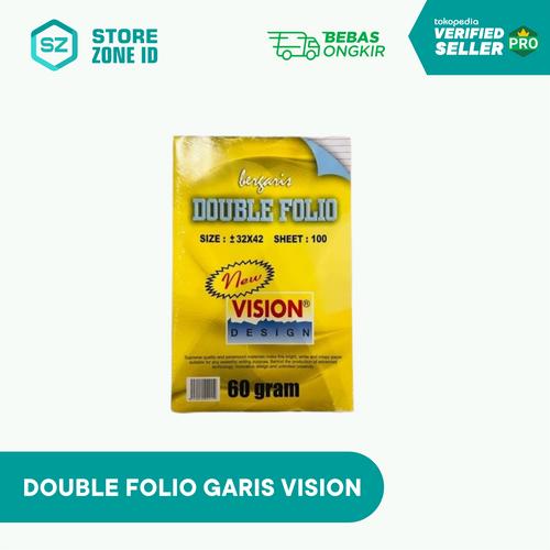 Jual Double Folio Garis Vision Isi 100-200 Lembar - ISI 100 LEMBAR ...