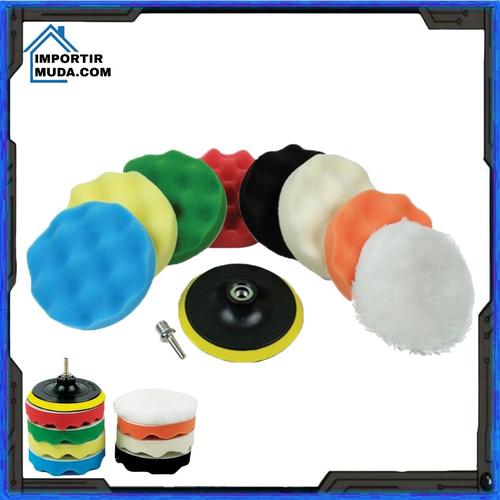Jual Busa poles 3 inch 4 inch 5 inch 7 inch wool polishing set motor ...
