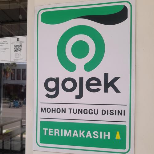 Jual papan board sign tunggu kurir disini pintu depan barang taruh ...