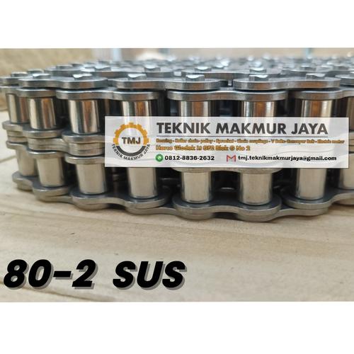 Jual ROLLER CHAIN RS 80 - 2 SUS SS 304 STAINLESS DOUBLE RS80-2 ...