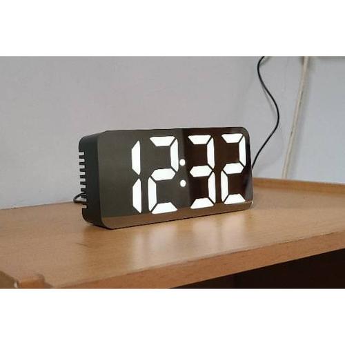 Promo Jam Meja Digital Mirror Jam Meja Angka LED Besar Jam Meja Alarm ...