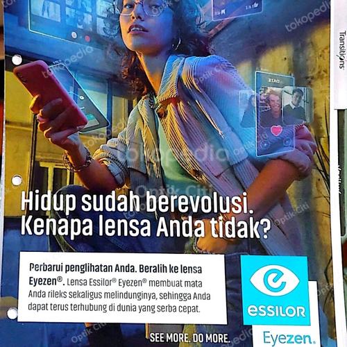 Jual Lensa Kacamata Crizal Essilor Eyezen Boost Original Membuat Mata ...