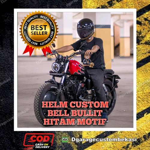 Jual HELM CUSTOM BULLIT cc helem classic Vintage Retro Cakil vespa ...