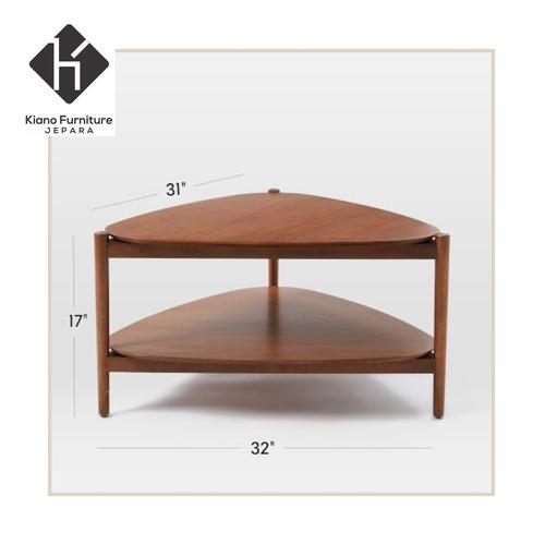 Jual Meja Tamu Segitiga Minimalis Meja Ruang Tamu Coffee Table Retro ...