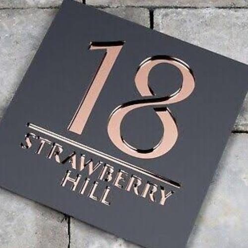 Jual papan board sign tanda nama tulisan nomor rumah kamar alamat ...