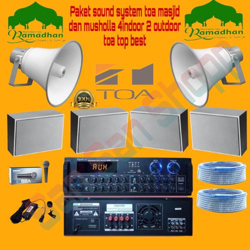 Jual paket sound system toa masjid musholla 4indoor 2 outdoor top ...