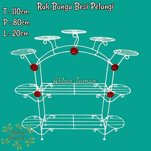 Jual Rak Bunga Besi Susun Model Pelangi Standing Pot Ukuran Besar - Kab ...