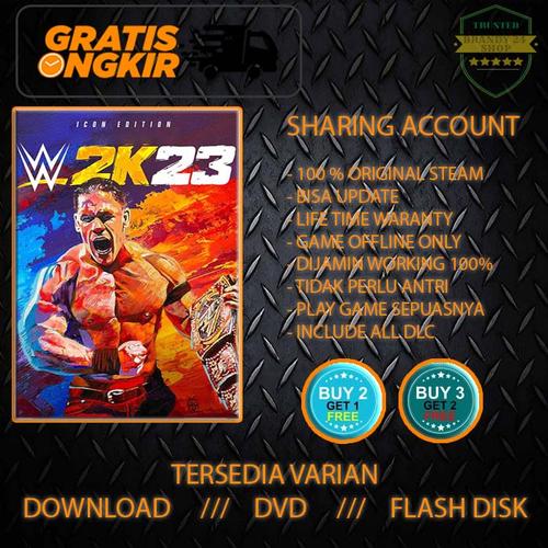 Promo WWE 2K23 ICON EDITION + ALL DLC - PC GAME STEAM ORIGINAL - FLASH DISK - Kota Depok ...