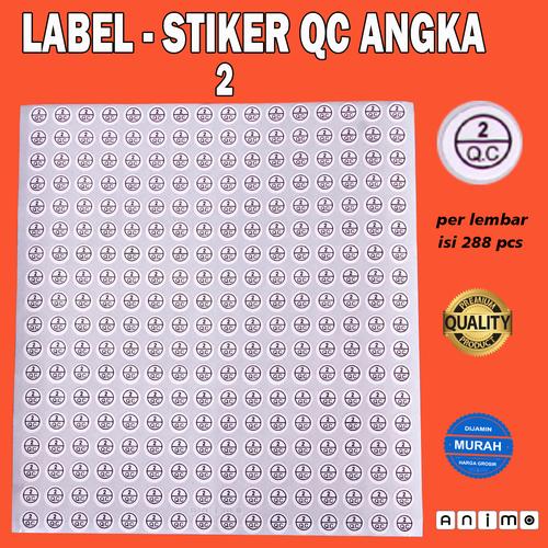 Jual STICKER QC ANGKA, STIKER QC PASSED , STIKER QUALITY CONTROL = 0,9 ...