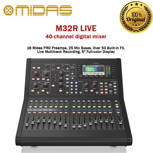 Jual MIDAS M32R LIVE DIGITAL MIXER 40 CHANNEL / M32 R LIVE STUDIO ...