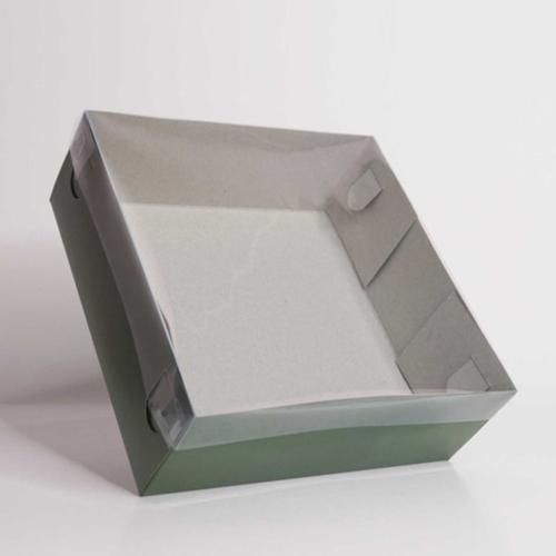 Jual Kotak Hijau Tutup Mika Transparan Box Puding Cake Dus Packaging ...