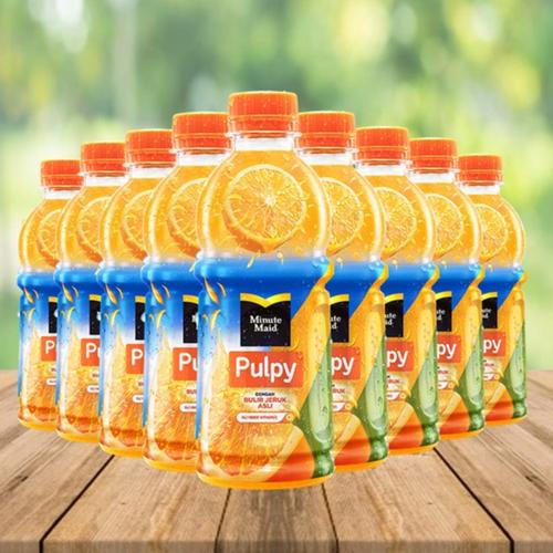 Jual MINUTE MAID PULPY ORANGE 300ML ( ISI 12 BOTOL ) Pack - Kota ...