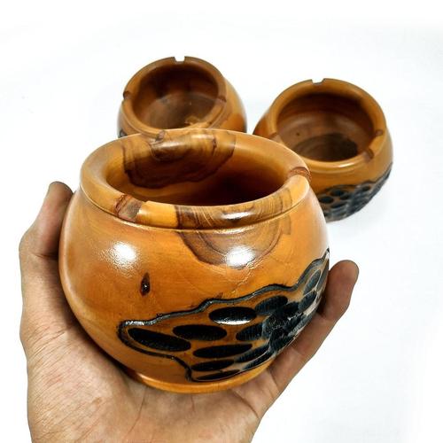 Jual Asbak Rokok Unik Kayu Jati Model Gentong Ukir Pahat - Jakarta ...